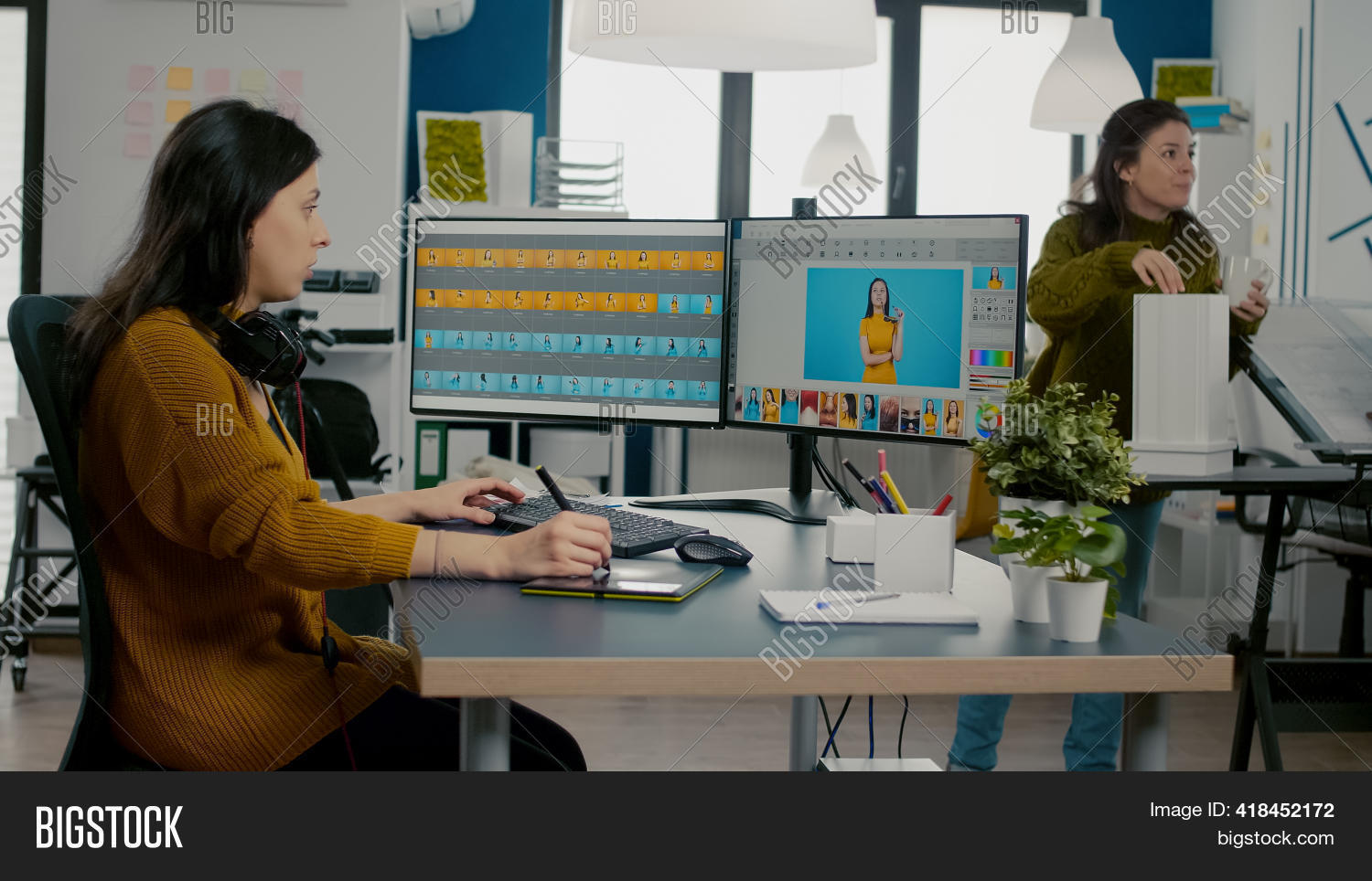 Woman Graphic Editor Image & Photo (Free Trial) | Bigstock