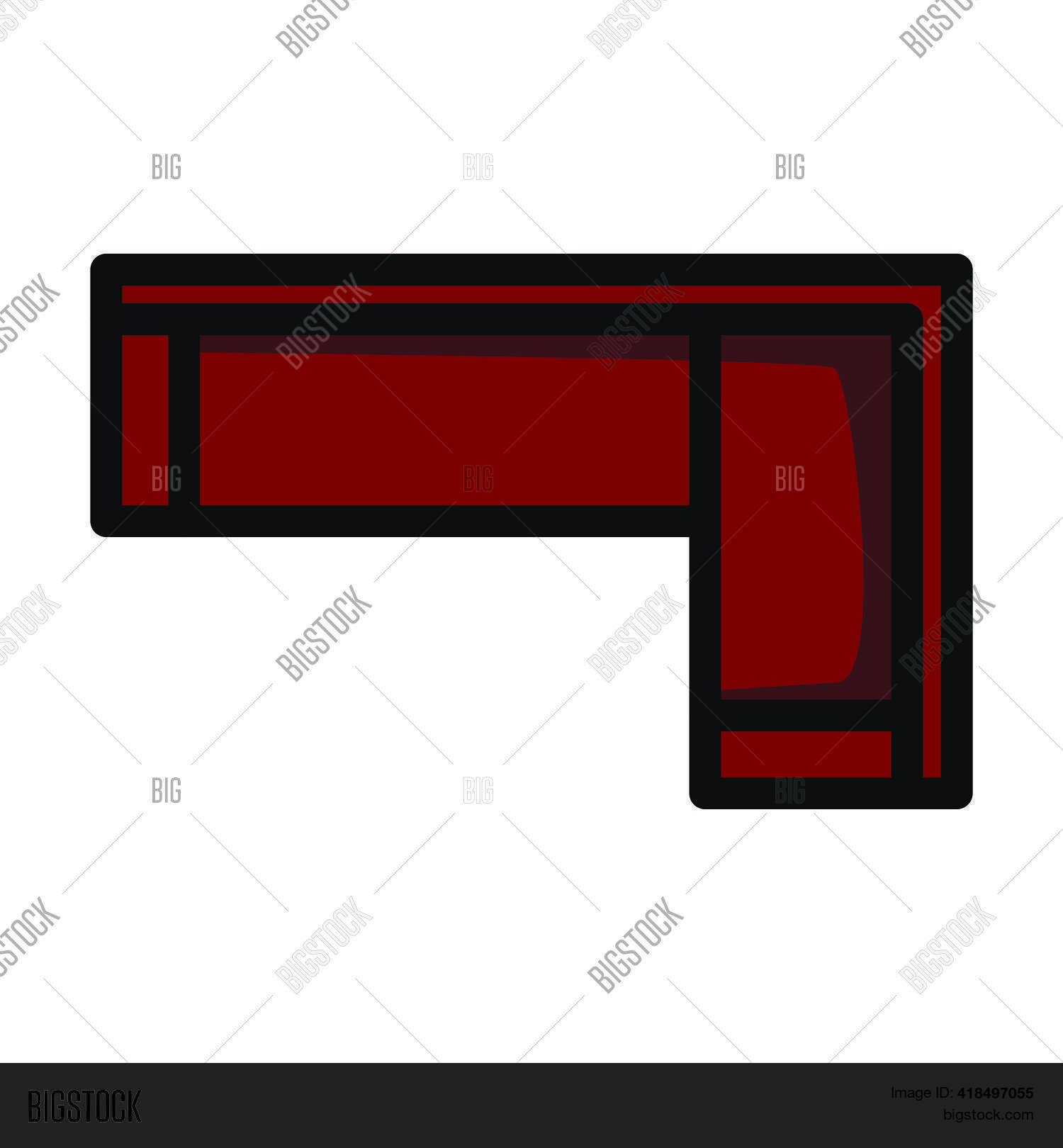 Corner Sofa Icon. Vector & Photo (Free Trial) | Bigstock