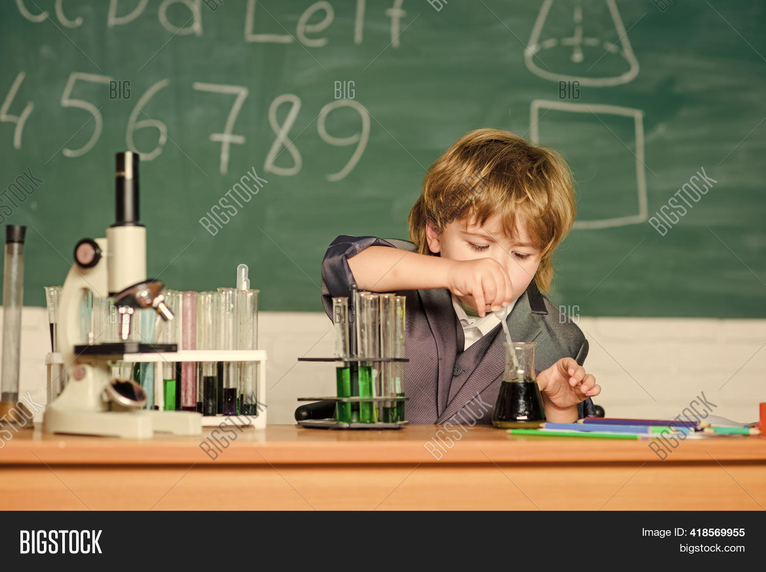 School Kid Scientist Image & Photo (Free Trial) | Bigstock