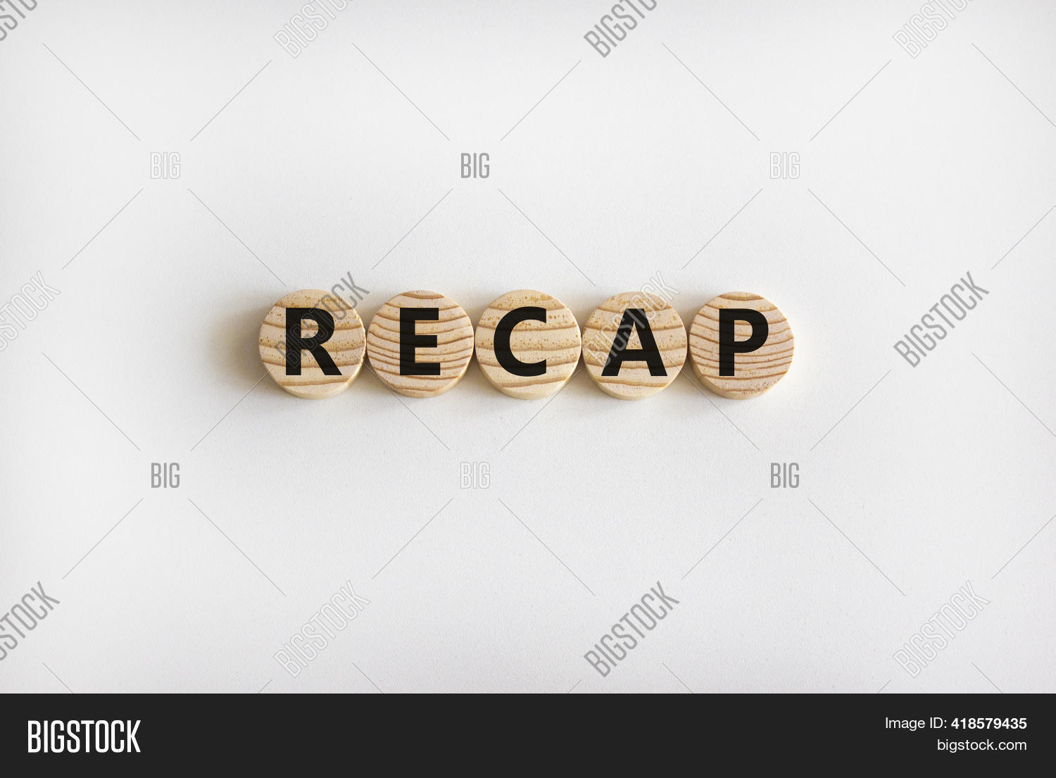 Recap Symbol. Word ' Image & Photo (Free Trial) | Bigstock