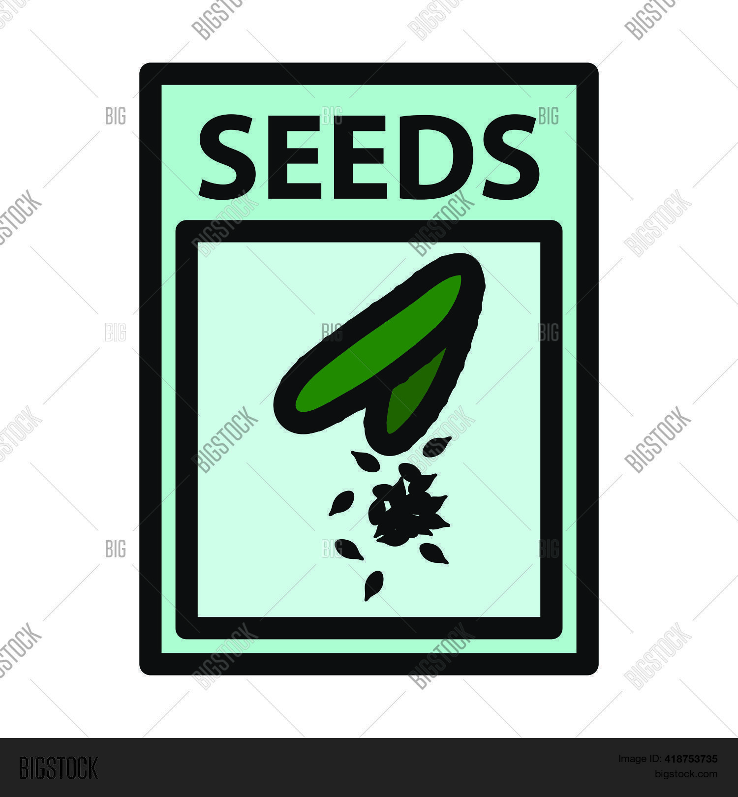 Seed Pack Icon. Vector & Photo (Free Trial) | Bigstock