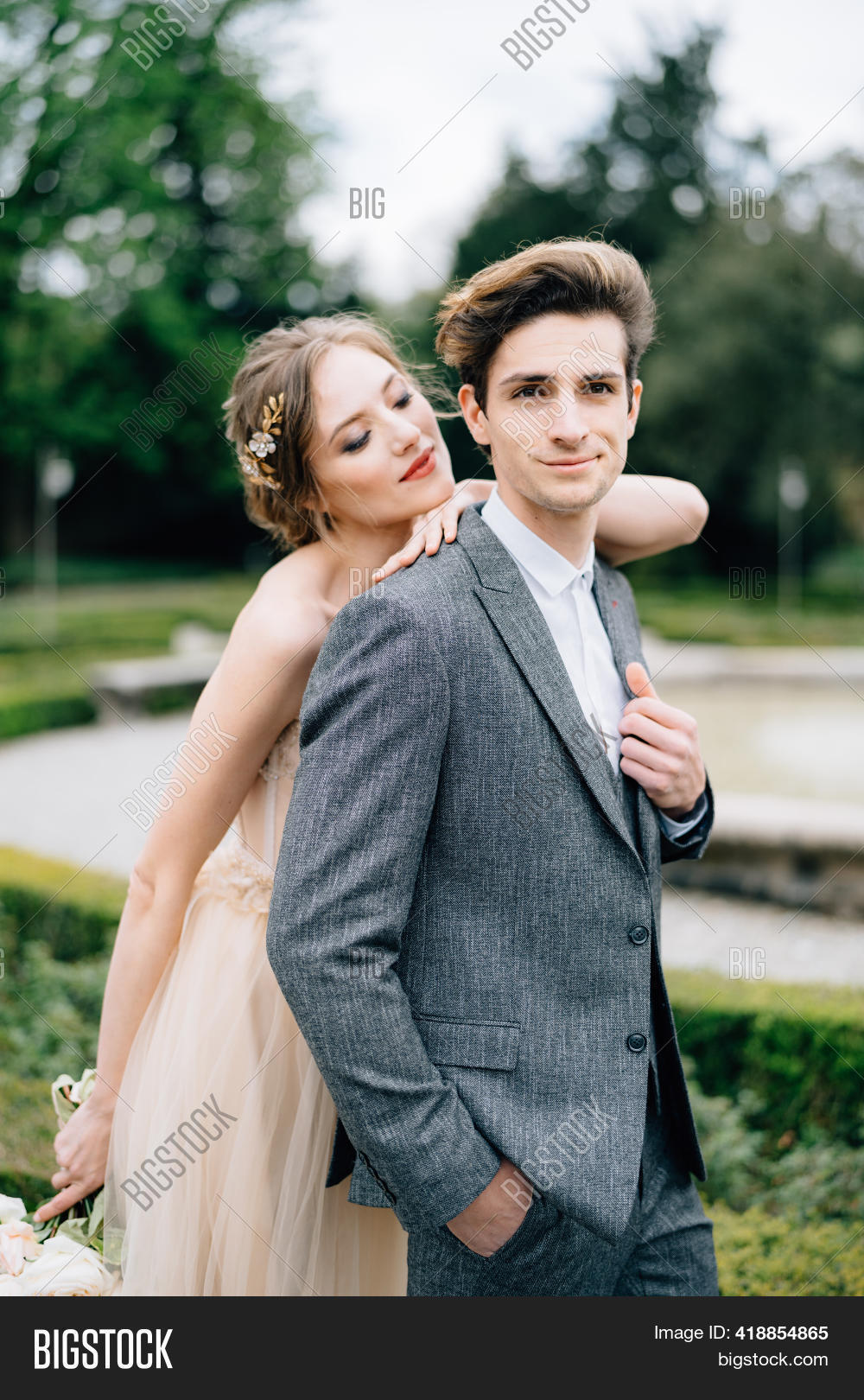 Hand On Shoulder From Behind