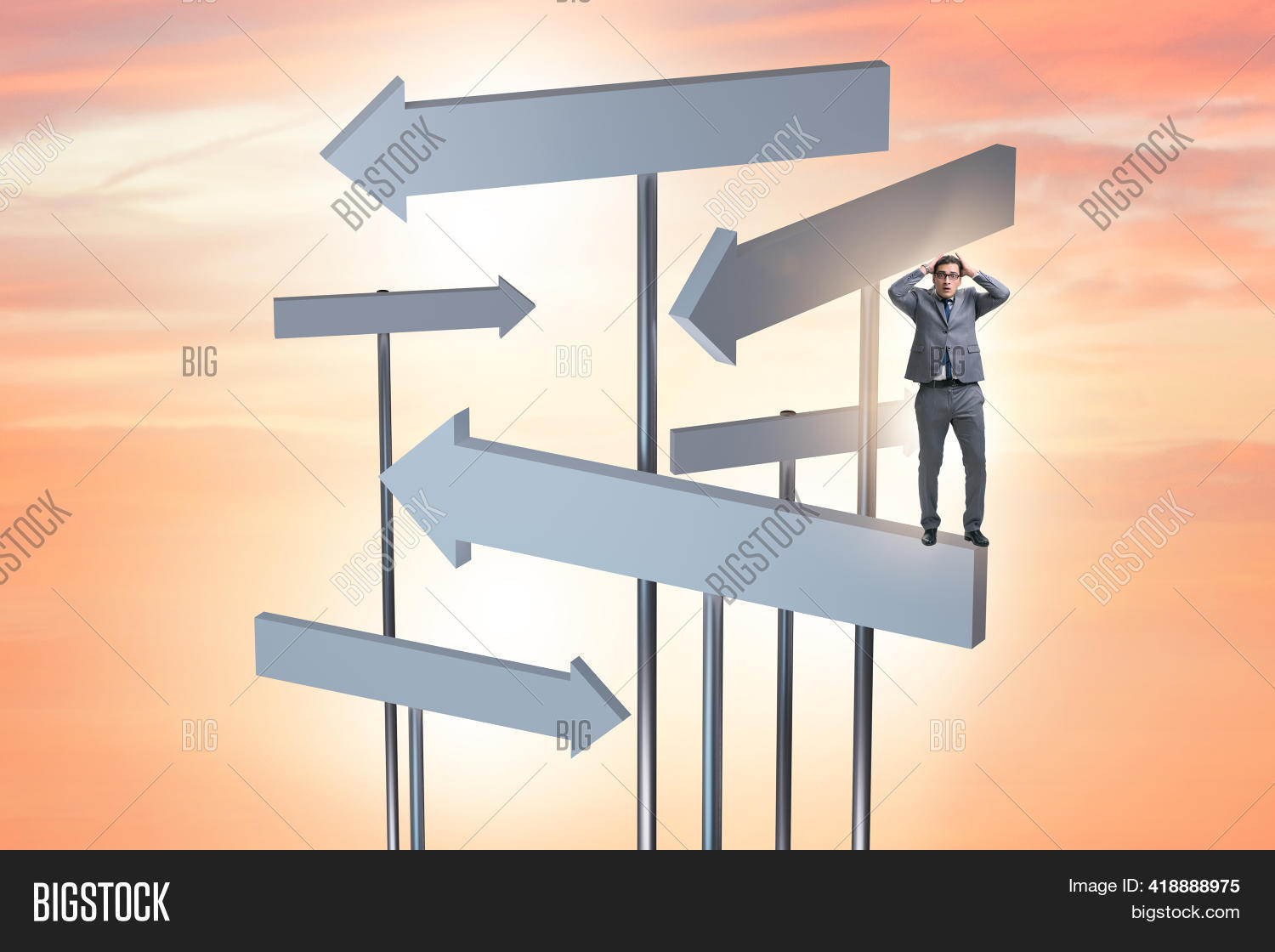 Businessman Crossroads Image & Photo (Free Trial) | Bigstock