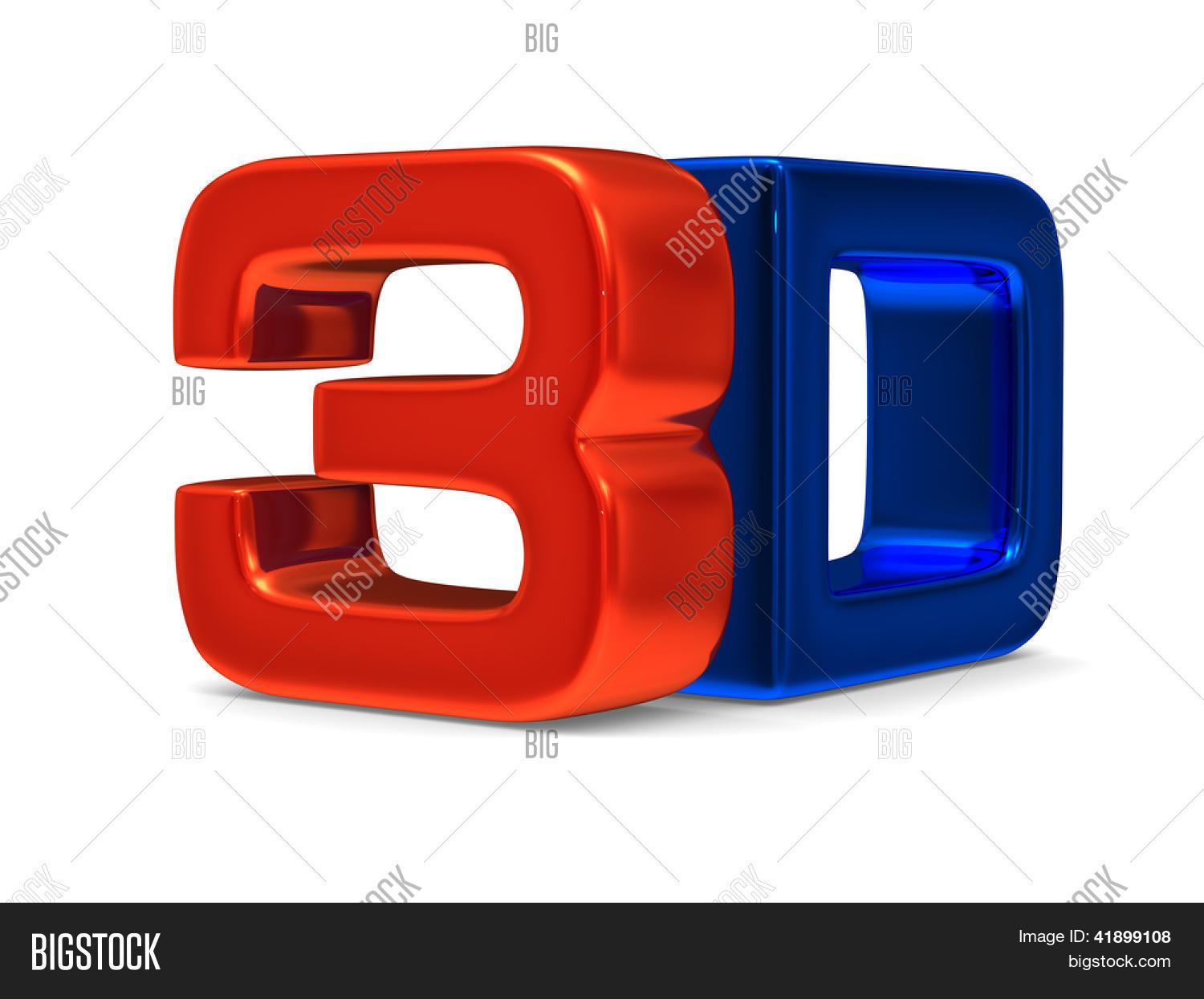 3D Symbol On White Image & Photo (Free Trial) | Bigstock