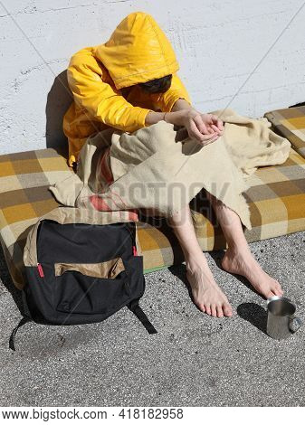 Homeless Young Man Image & Photo (Free Trial) | Bigstock