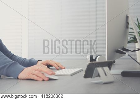 Men Behind Office Desk Image & Photo (Free Trial) | Bigstock
