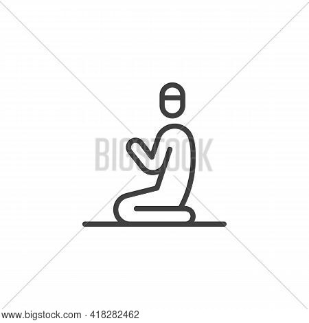 Islamic Prayer Line Vector & Photo (Free Trial) | Bigstock