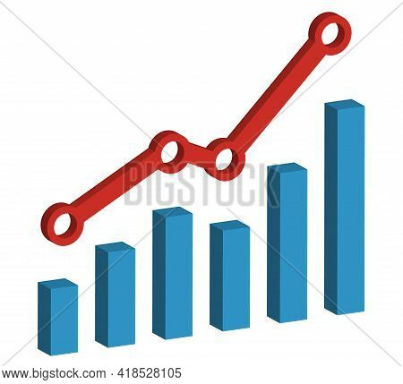 Graph Increase Report Vector & Photo (Free Trial) | Bigstock
