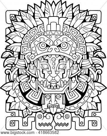Aztec Head Ethnic Vector & Photo (Free Trial) | Bigstock