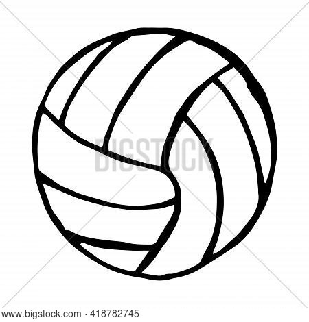 Volleyball Hand Drawn Vector & Photo (Free Trial) | Bigstock