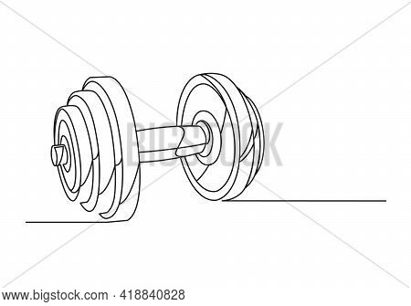 Dumbbell Continuous Vector & Photo (Free Trial) | Bigstock