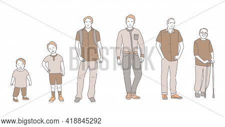 Cycle Man Life Vector Vector & Photo (Free Trial) | Bigstock