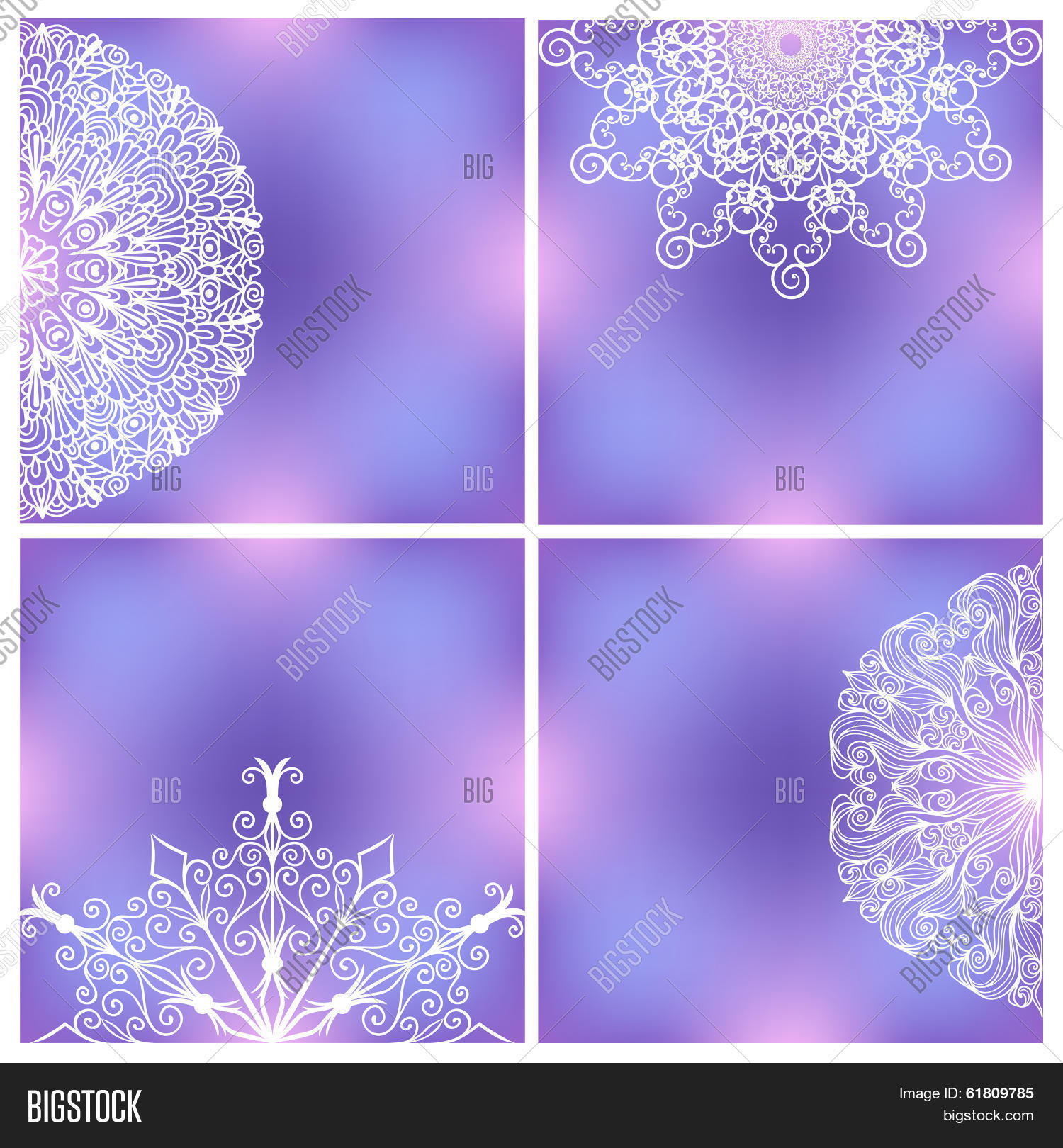Set Backgrounds Lacy Vector & Photo (Free Trial) | Bigstock