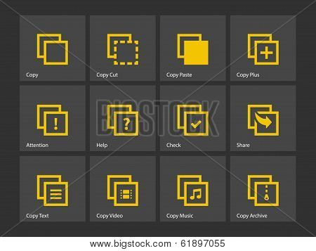 Copy Paste Icons Apps Vector & Photo (Free Trial) | Bigstock