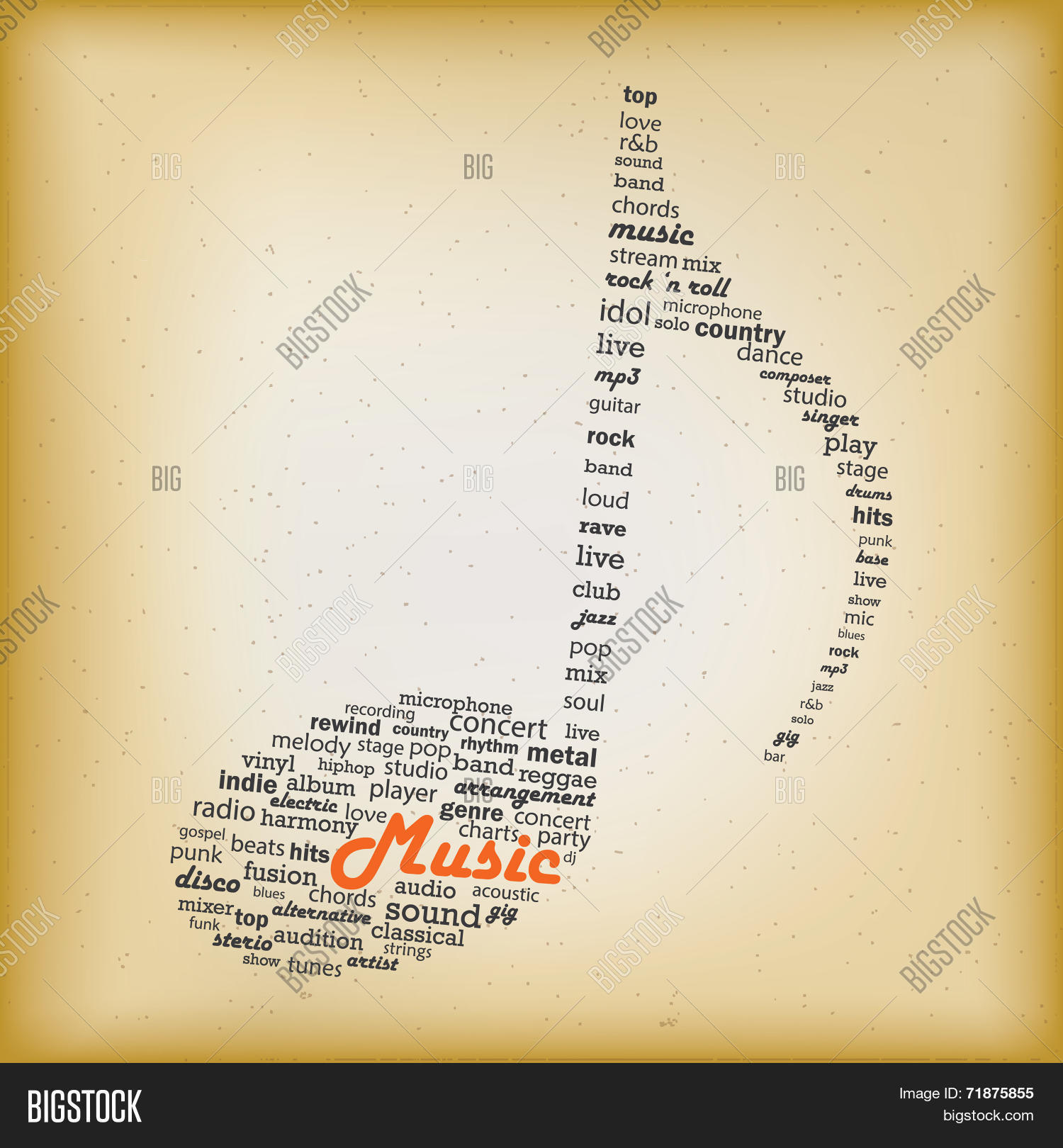 Musical Concept Word Vector & Photo (Free Trial) | Bigstock