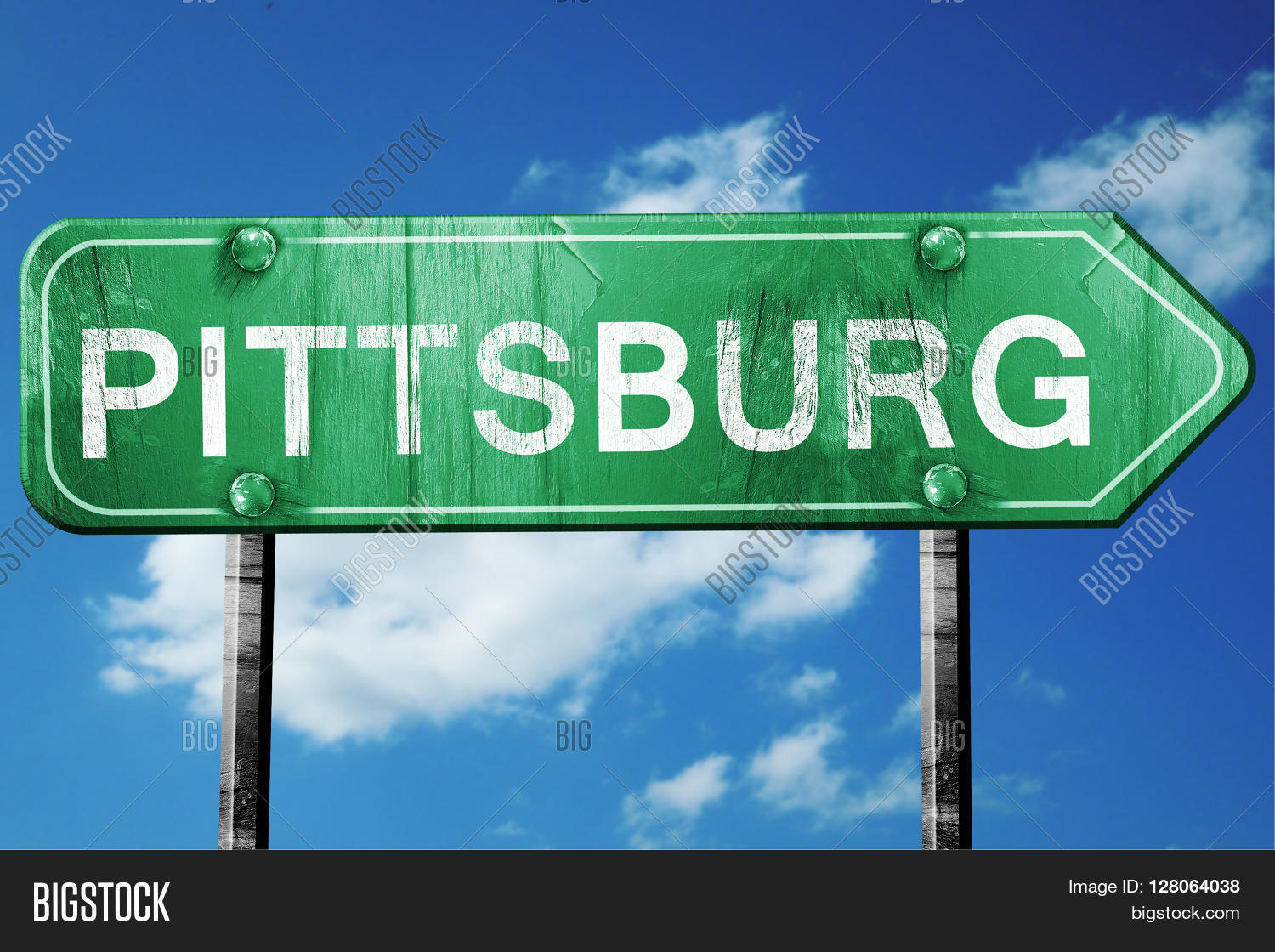 Pittsburg Road Sign , Image & Photo (Free Trial) | Bigstock