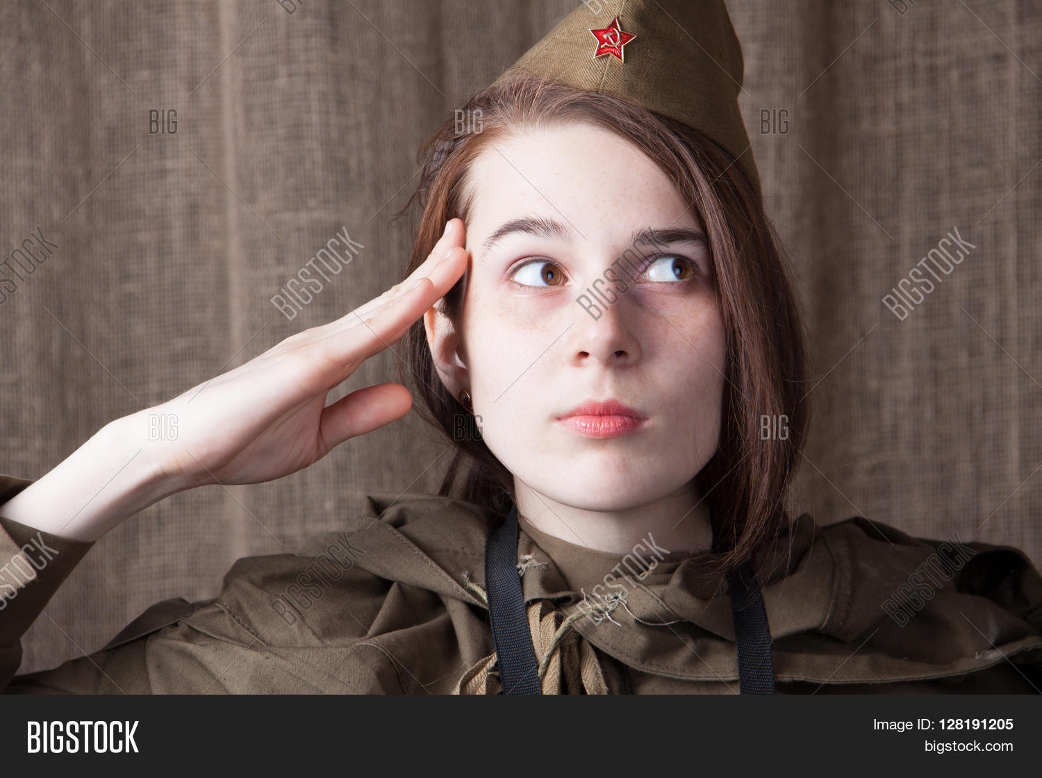 Woman Russian Military Image & Photo (Free Trial) | Bigstock