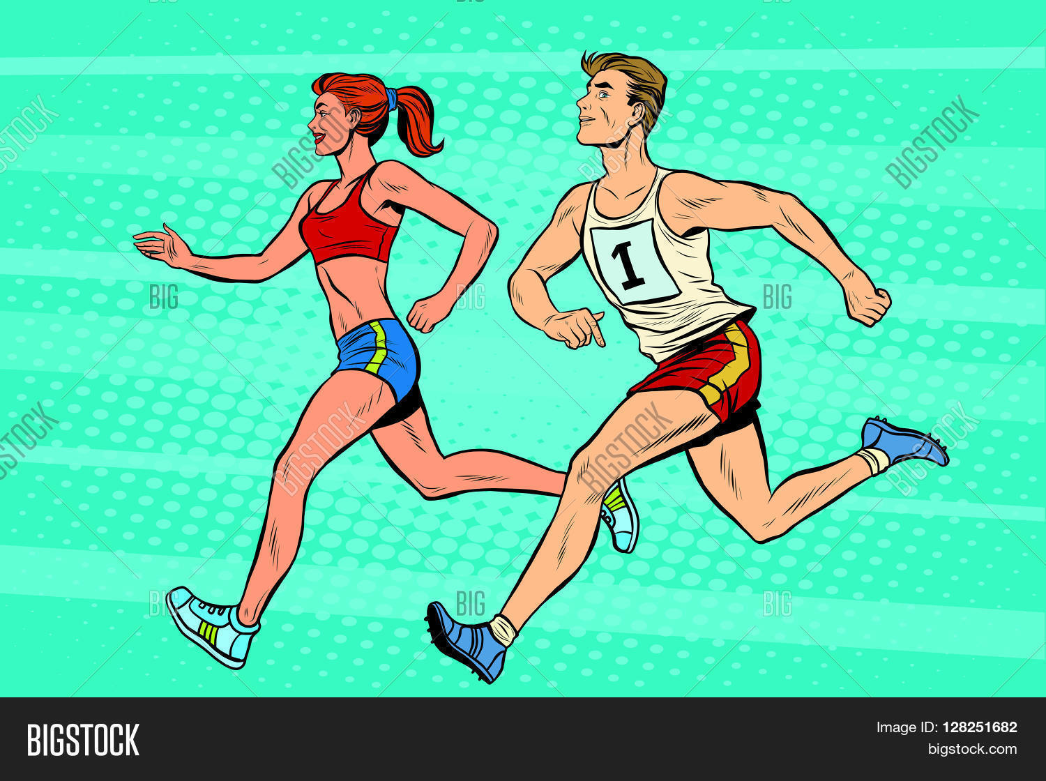 Man Woman Athletes Vector & Photo (Free Trial) | Bigstock