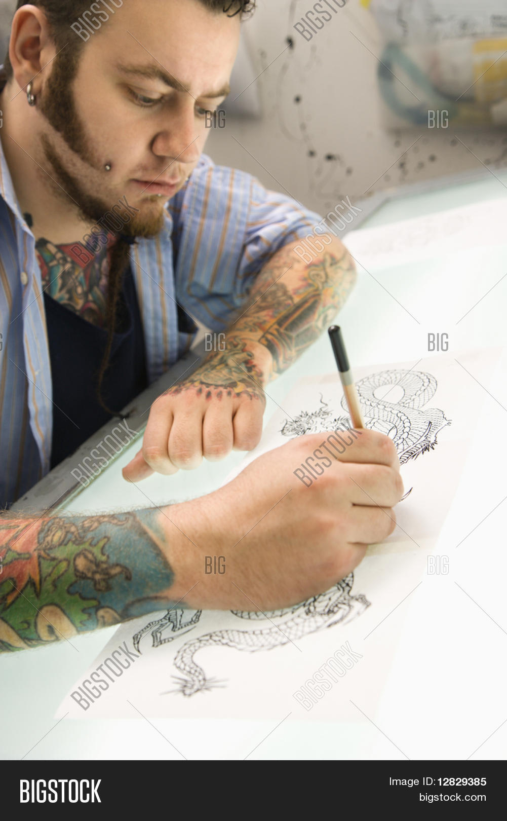 Caucasian Male Tattoo Image & Photo (Free Trial) | Bigstock