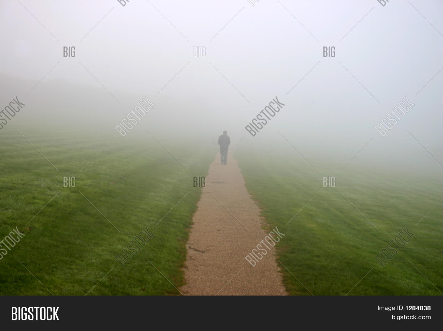 Man Walking Mist Image & Photo (Free Trial) | Bigstock