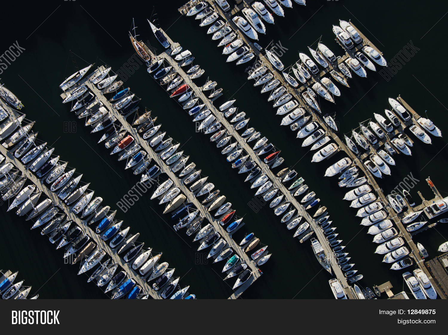 Aerial View Boats Image & Photo (Free Trial) | Bigstock