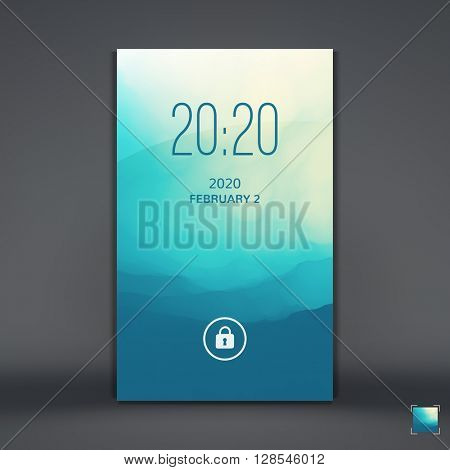 Modern Lock Screen Vector & Photo (Free Trial) | Bigstock