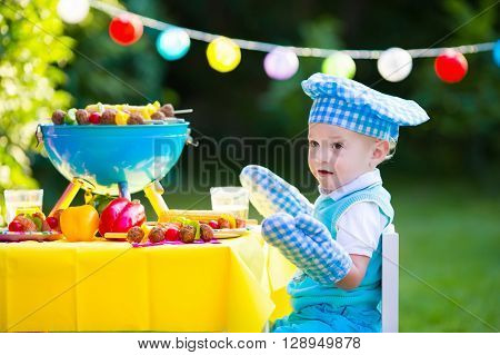 Children Grilling Meat Image & Photo (Free Trial) | Bigstock