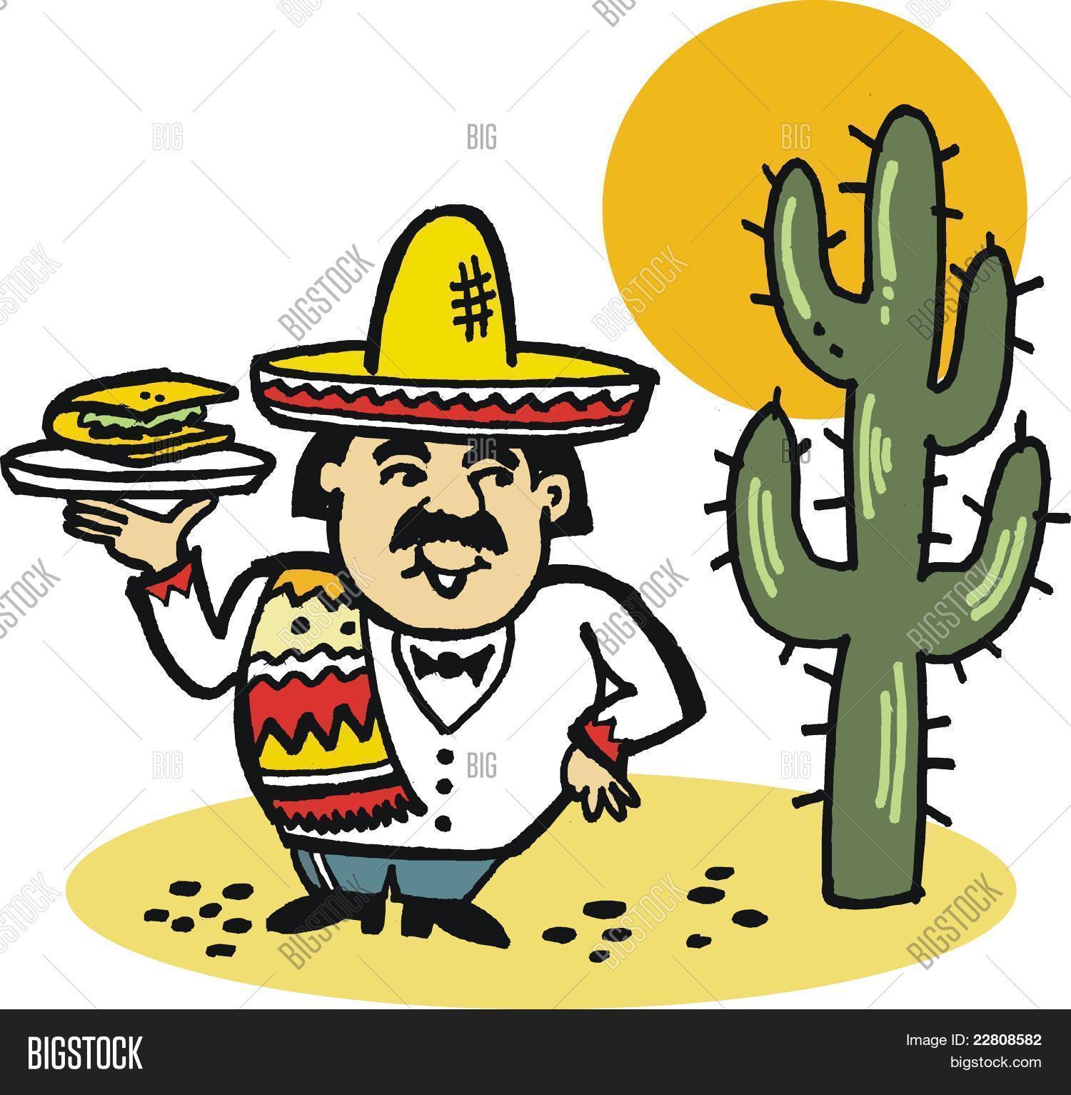 Mexican Man Taco Vector & Photo (Free Trial) | Bigstock