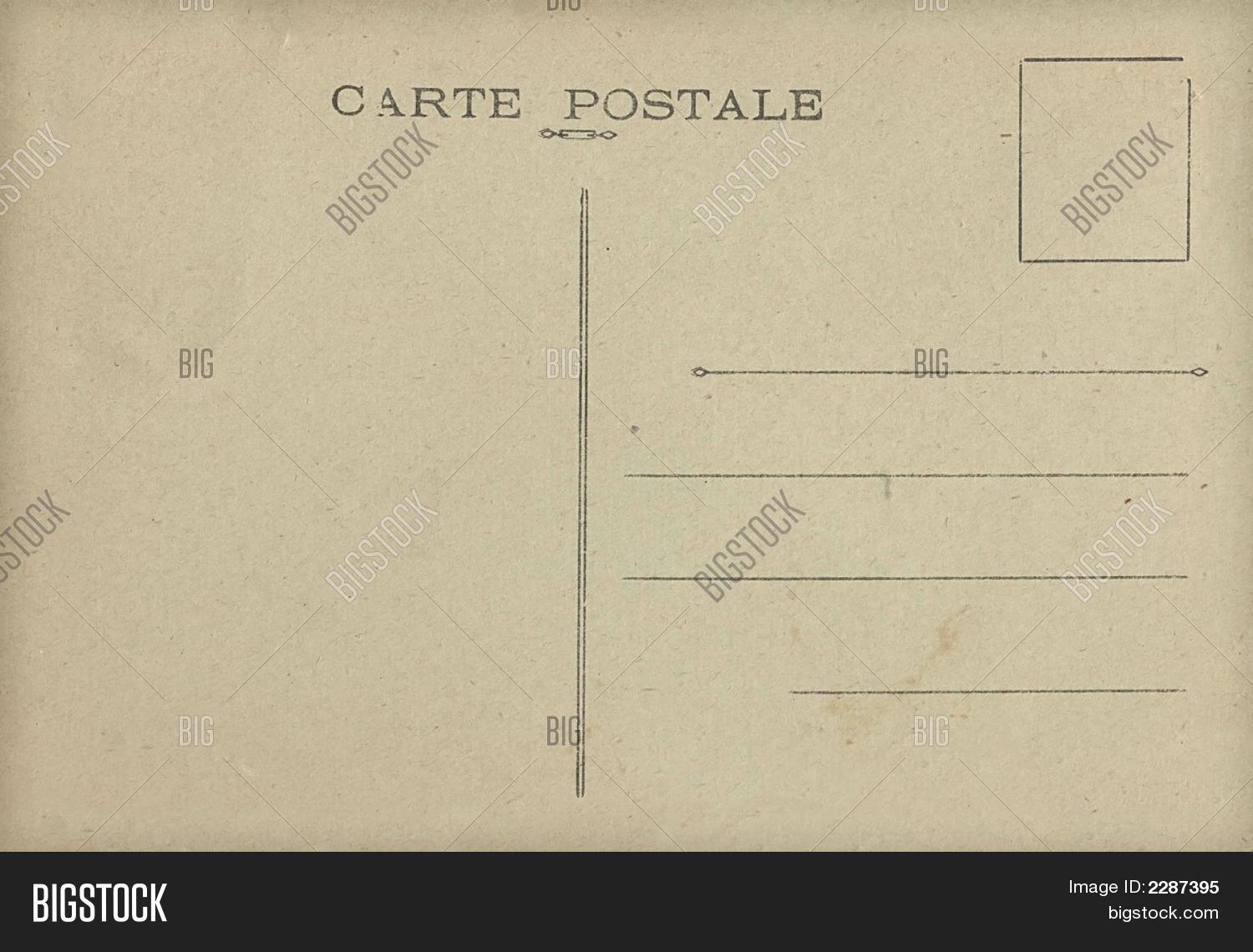 Postcard Back Image & Photo (Free Trial) | Bigstock