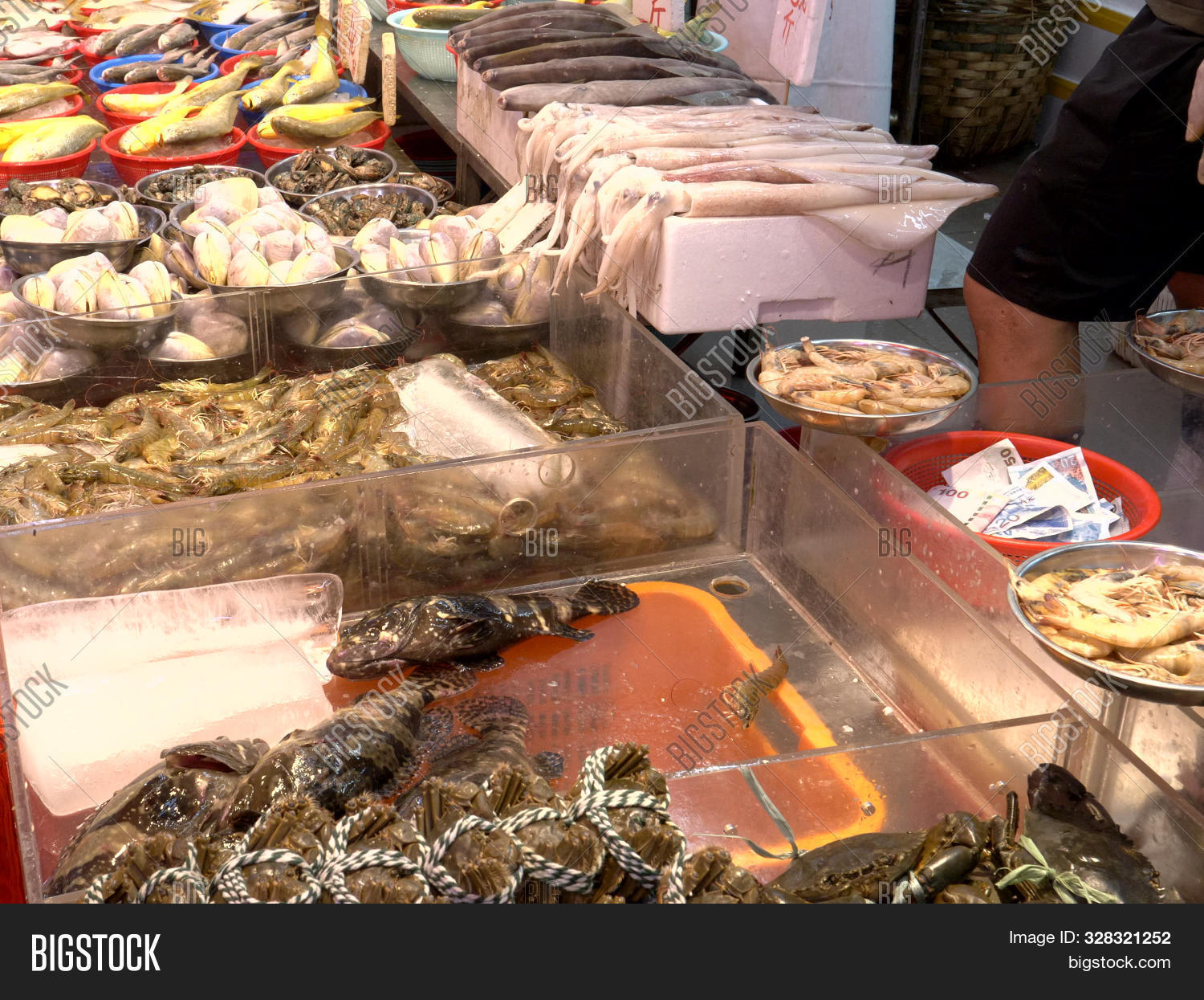 Customer Buying Prawns Image & Photo (Free Trial) | Bigstock