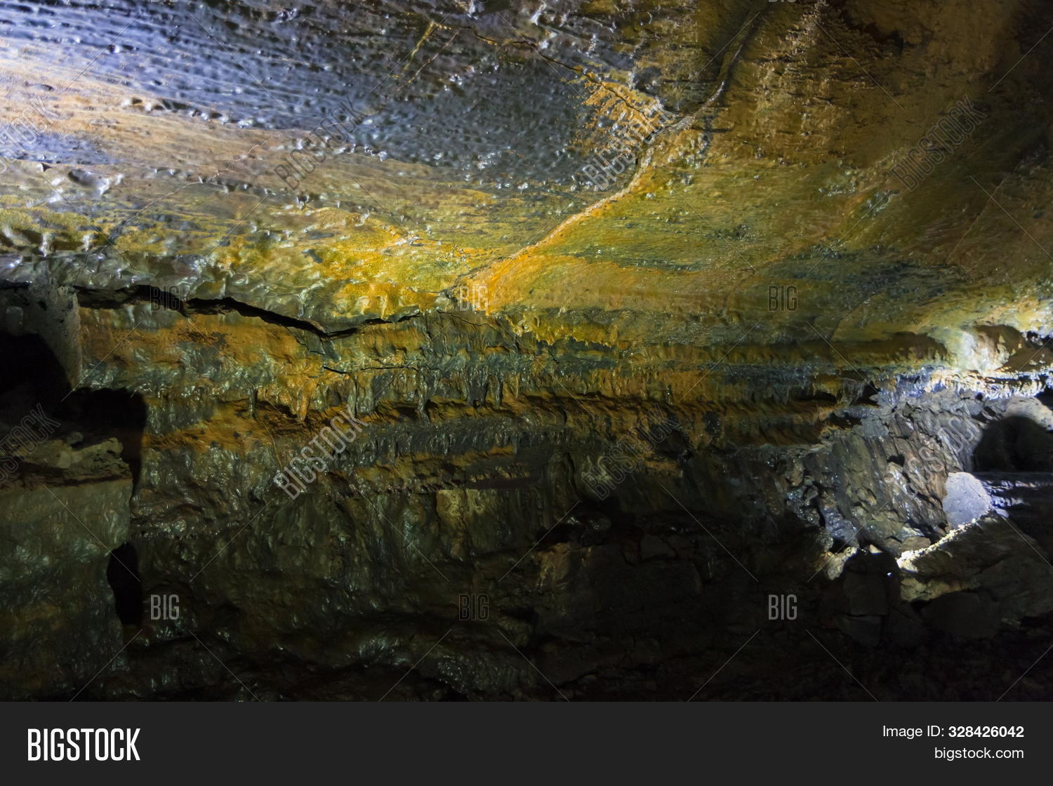 Wall Lava Cave Covered Image & Photo (Free Trial) | Bigstock