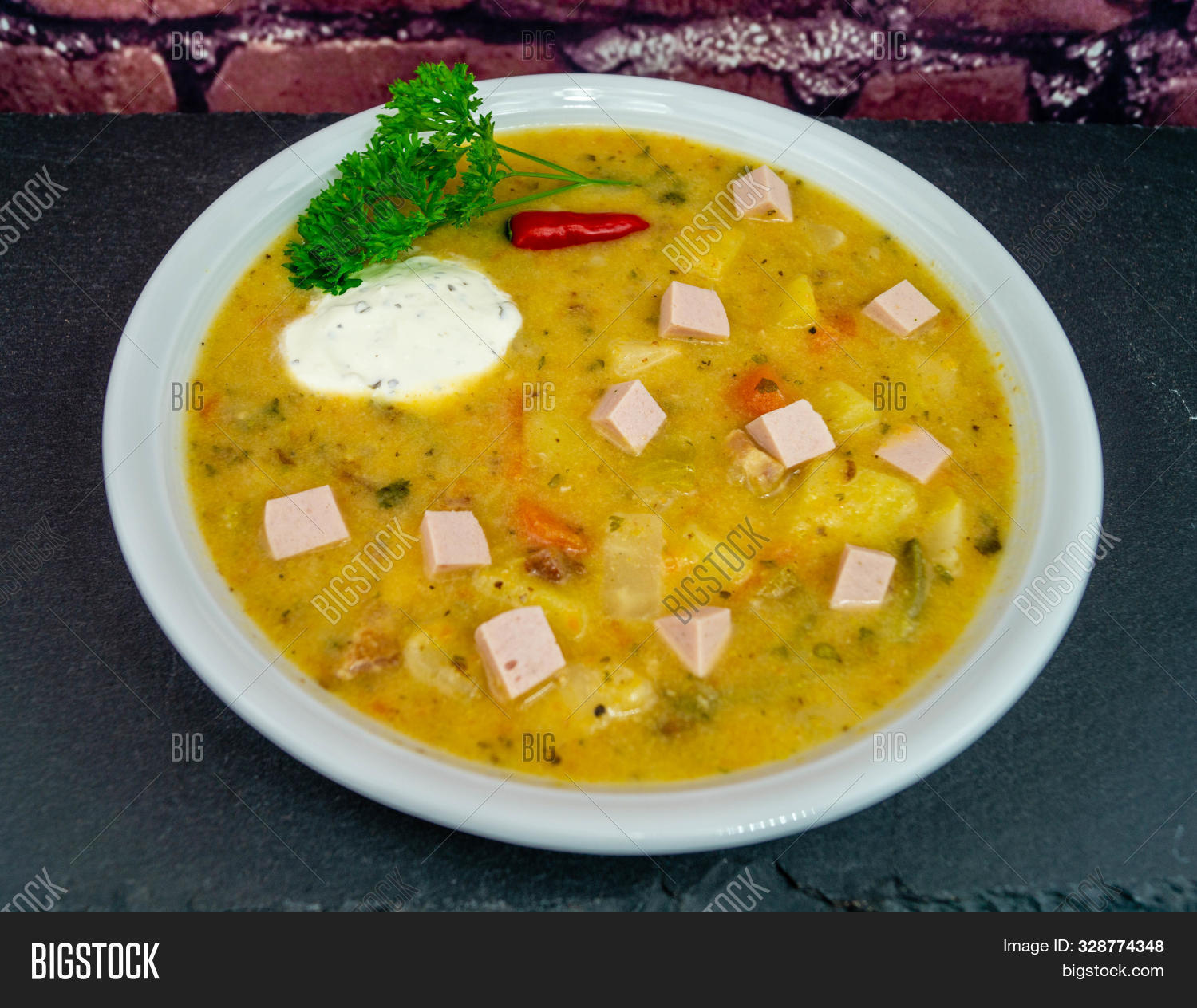 Potato Soup Parsley Image & Photo (Free Trial) | Bigstock