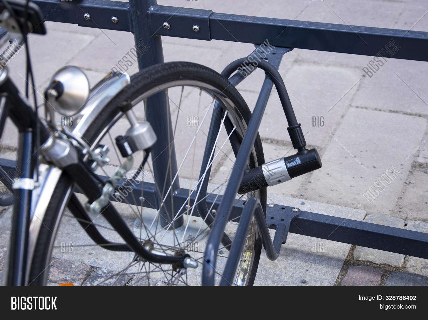 Bike Locked Securely Image & Photo (Free Trial) | Bigstock