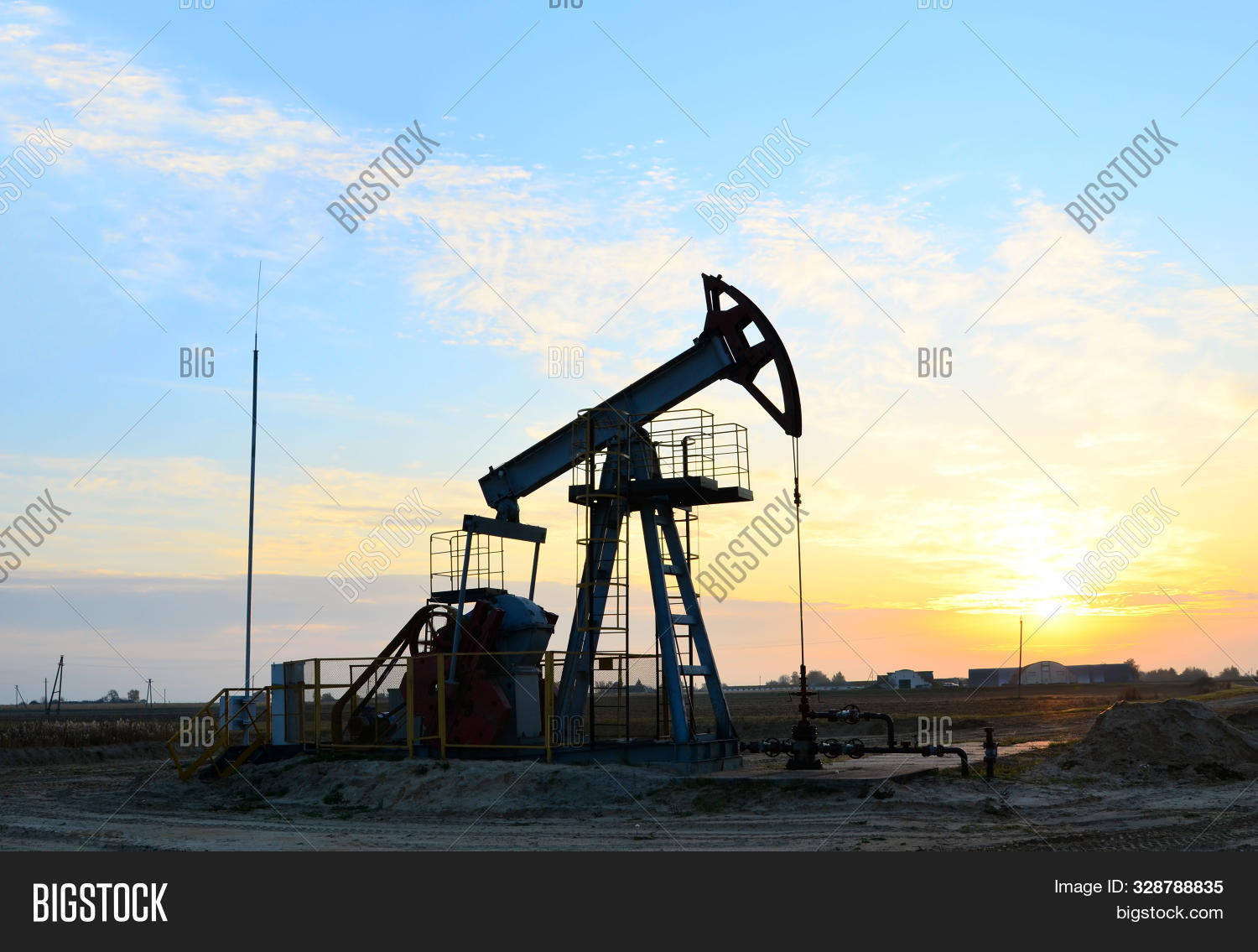 Oil Drilling Derricks Image & Photo (Free Trial) | Bigstock