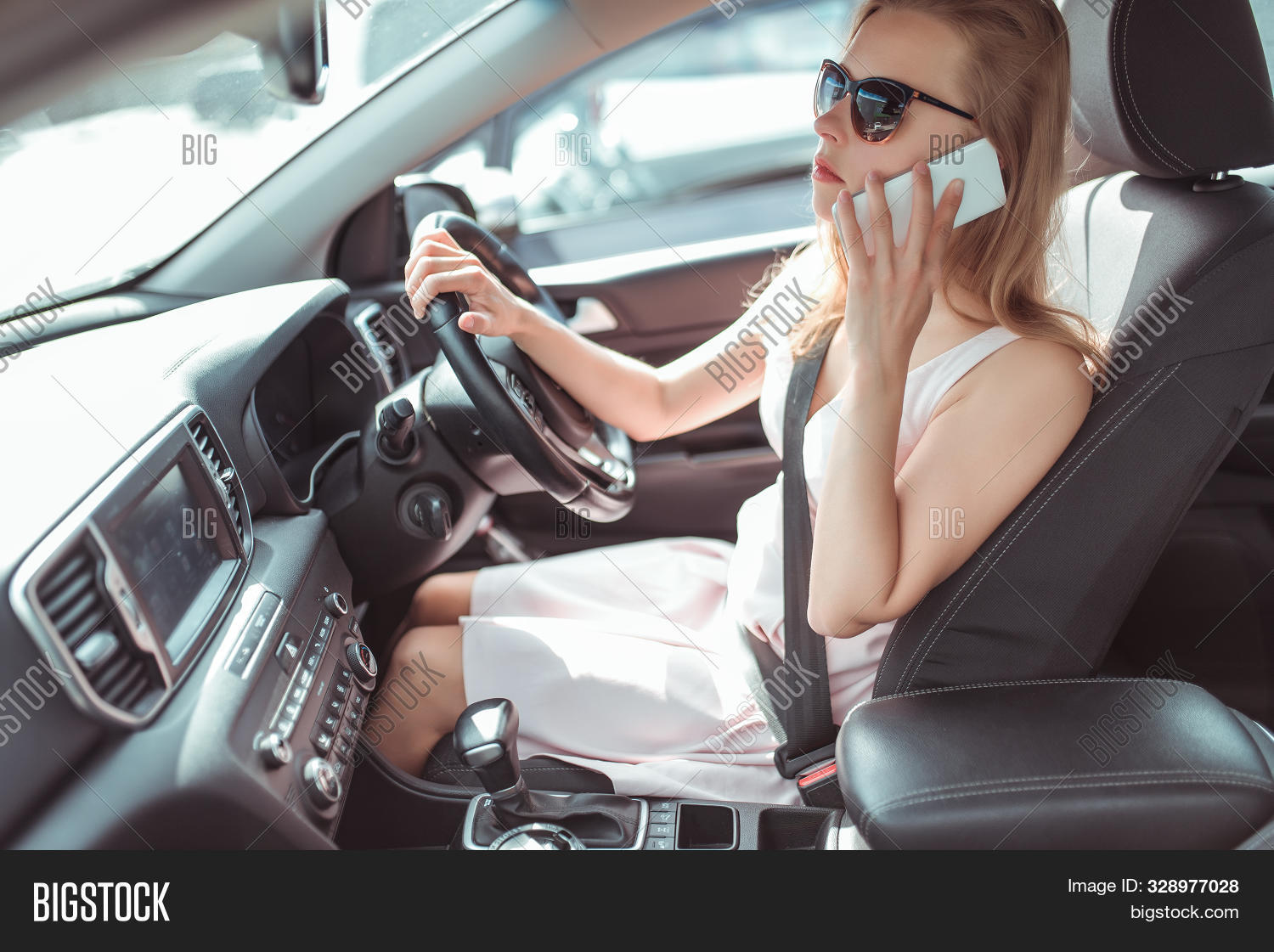 Girl Driving Car Cabin Image & Photo (Free Trial) | Bigstock