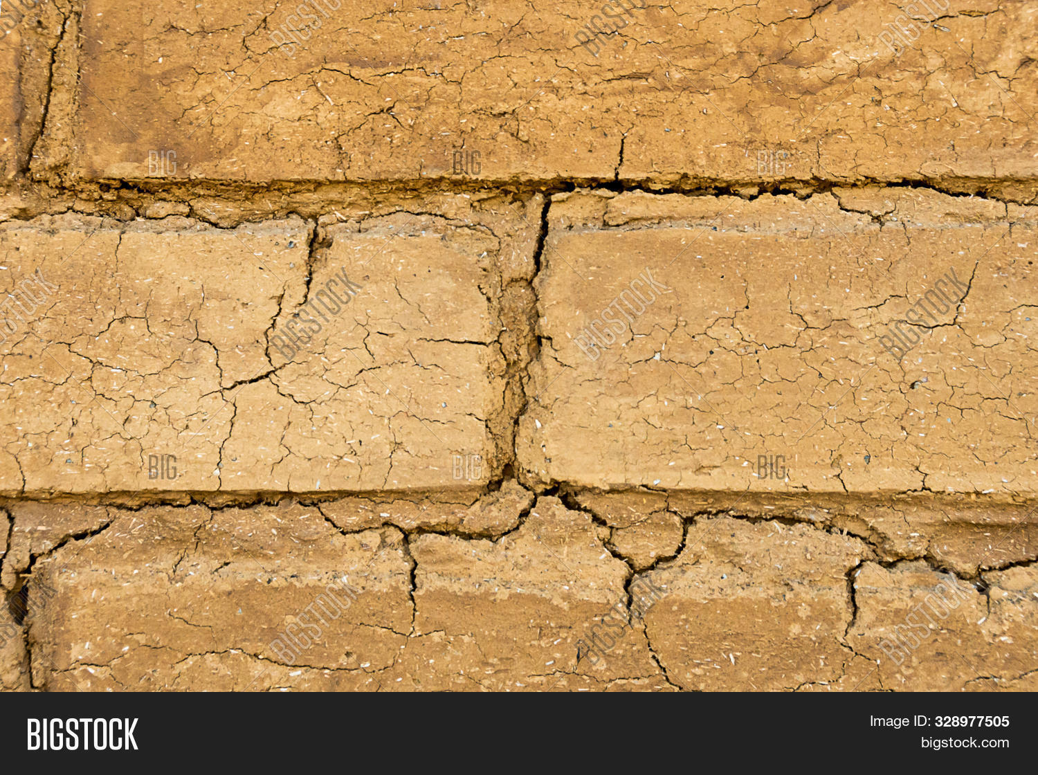 Adobe Brick Wall, Image & Photo (Free Trial) | Bigstock