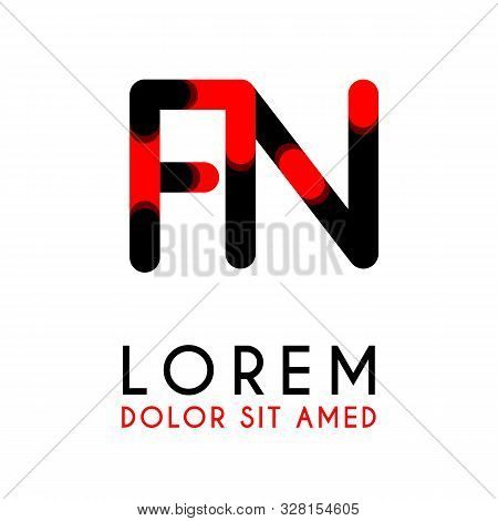 Initial Letter Fn Red Vector & Photo (Free Trial) | Bigstock