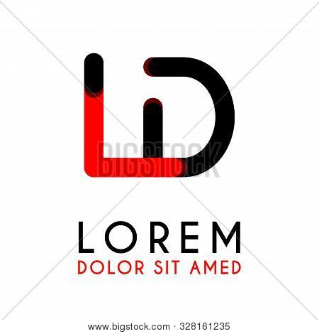 Initial Letter Ld Red Vector & Photo (Free Trial) | Bigstock