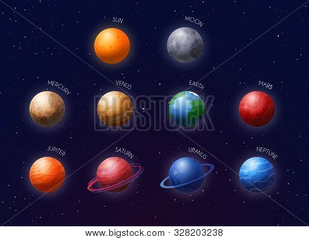 Cartoon Solar System Vector & Photo (Free Trial) | Bigstock