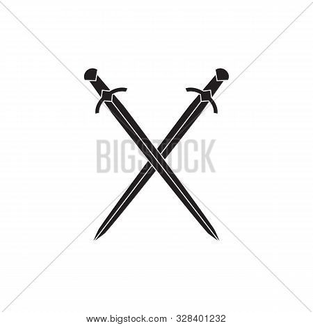 Two Crossed Blades Vector & Photo (Free Trial) | Bigstock