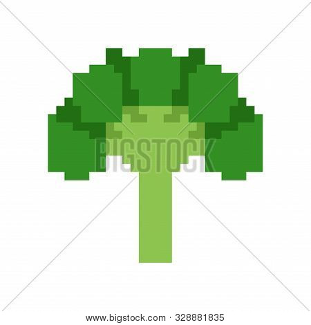 Broccoli Pixel Art. Vector & Photo (Free Trial) | Bigstock