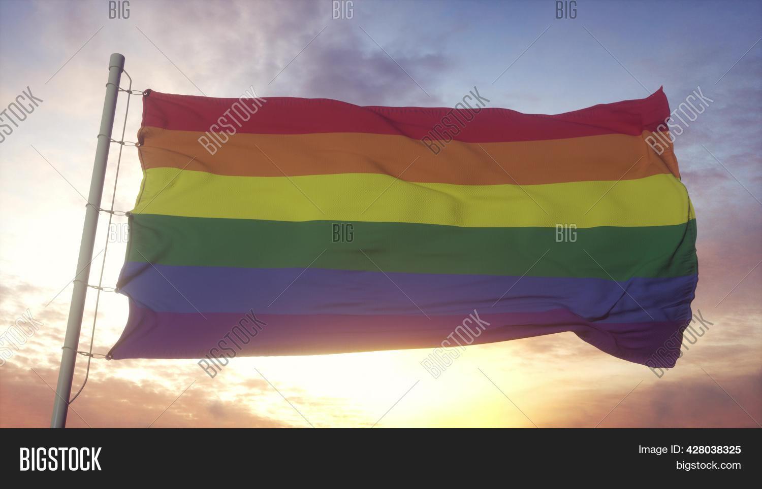 Beautiful Rainbow Flag Image & Photo (Free Trial) | Bigstock