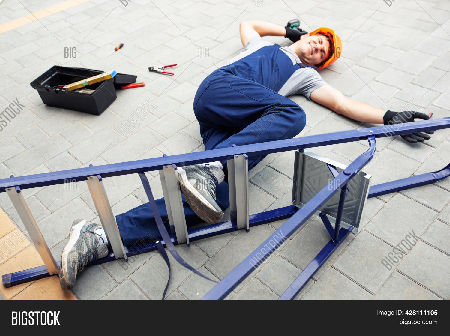 Worker Falling Down Image & Photo (Free Trial) | Bigstock