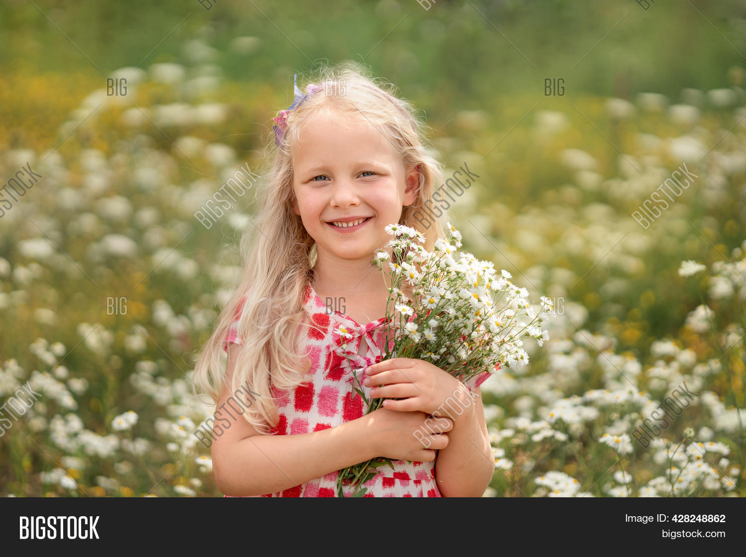 Little Girl Field Image & Photo (Free Trial) | Bigstock