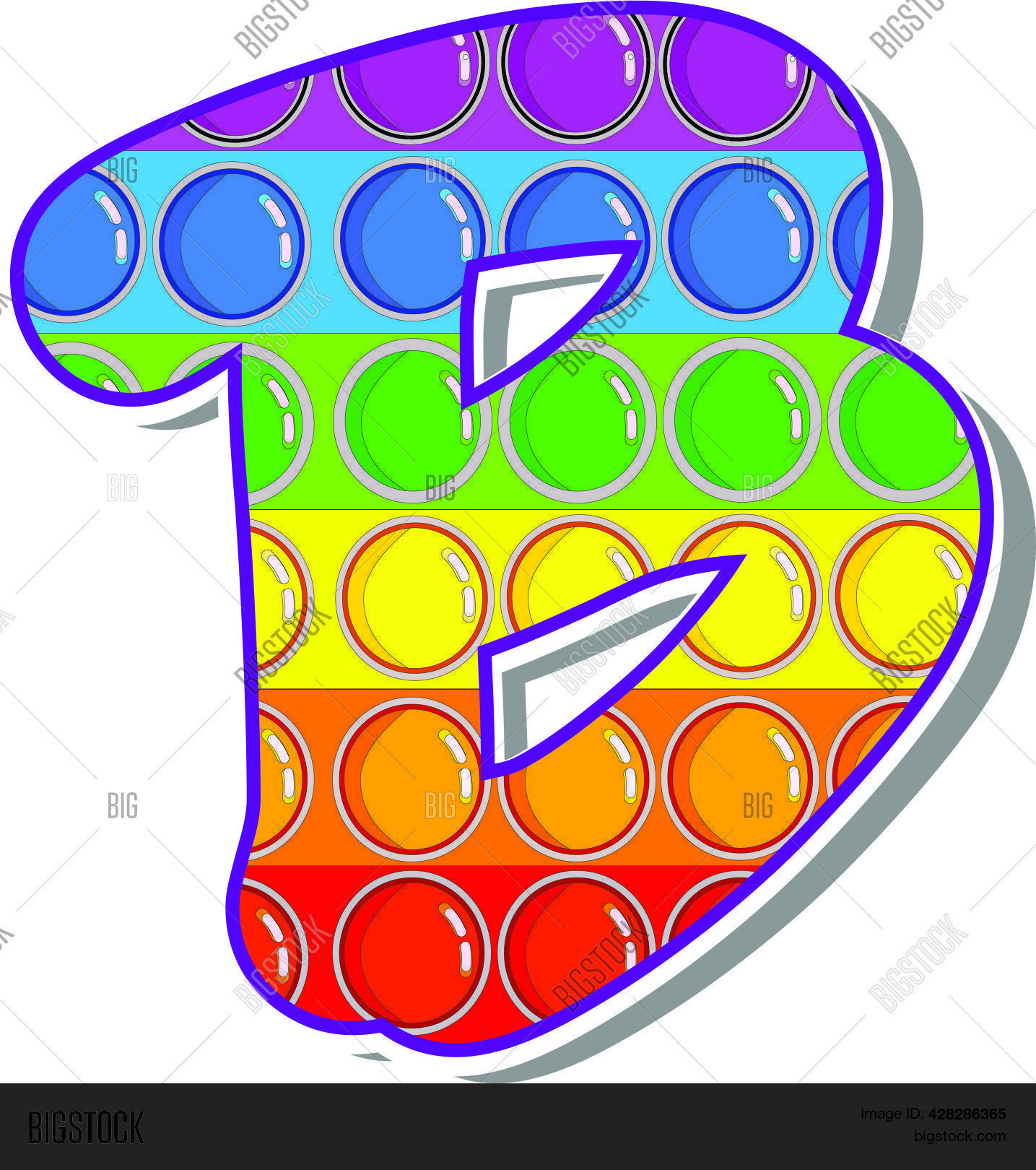 Letter B. Rainbow Vector & Photo (Free Trial) | Bigstock