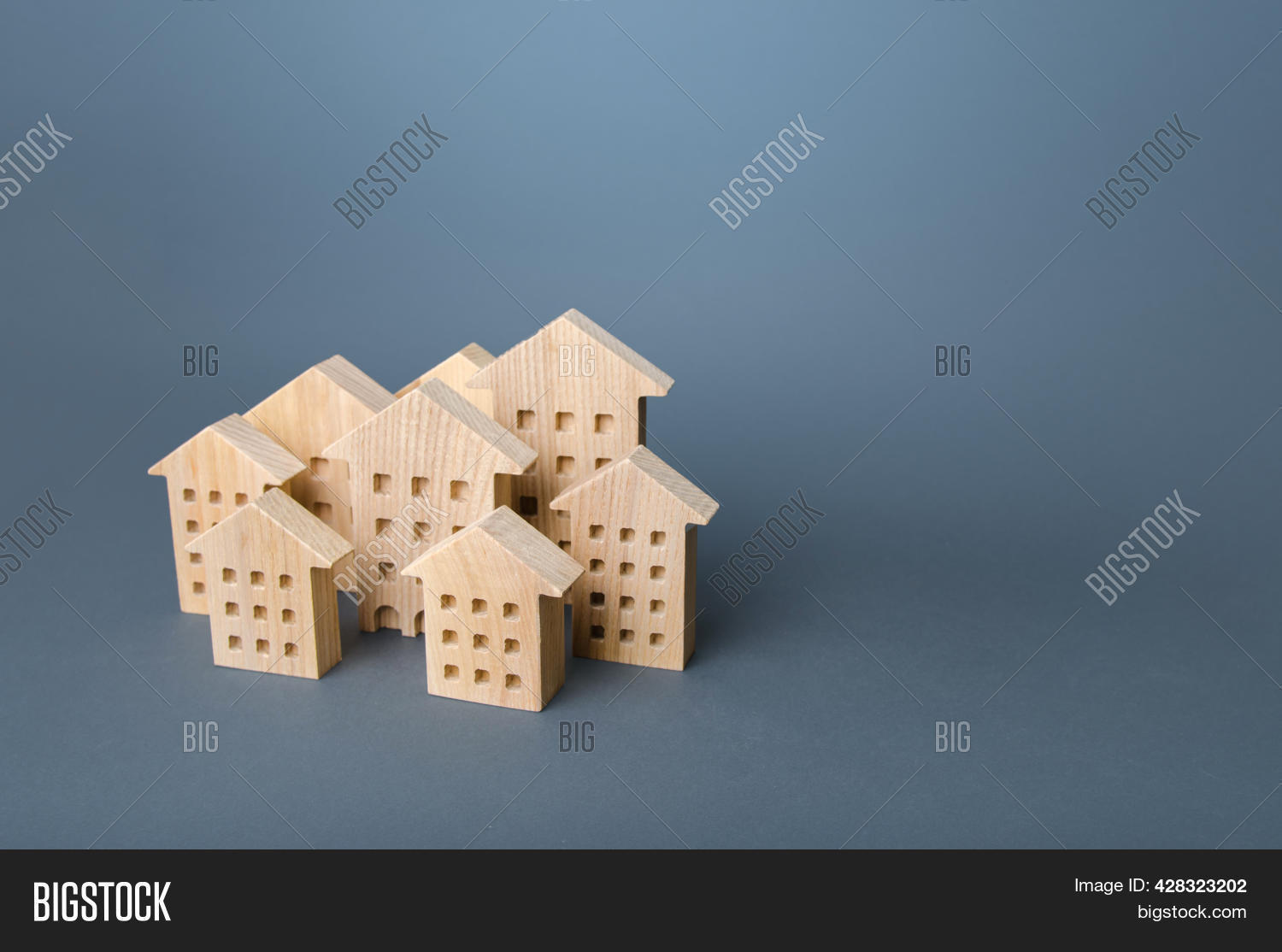 Many Wooden High-rise Image & Photo (Free Trial) | Bigstock