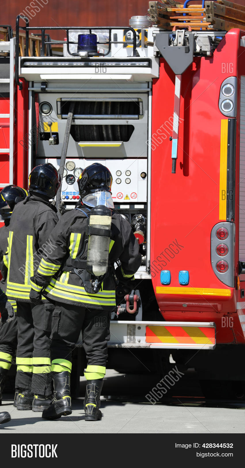 Teamwork Firefighters Image & Photo (Free Trial) | Bigstock