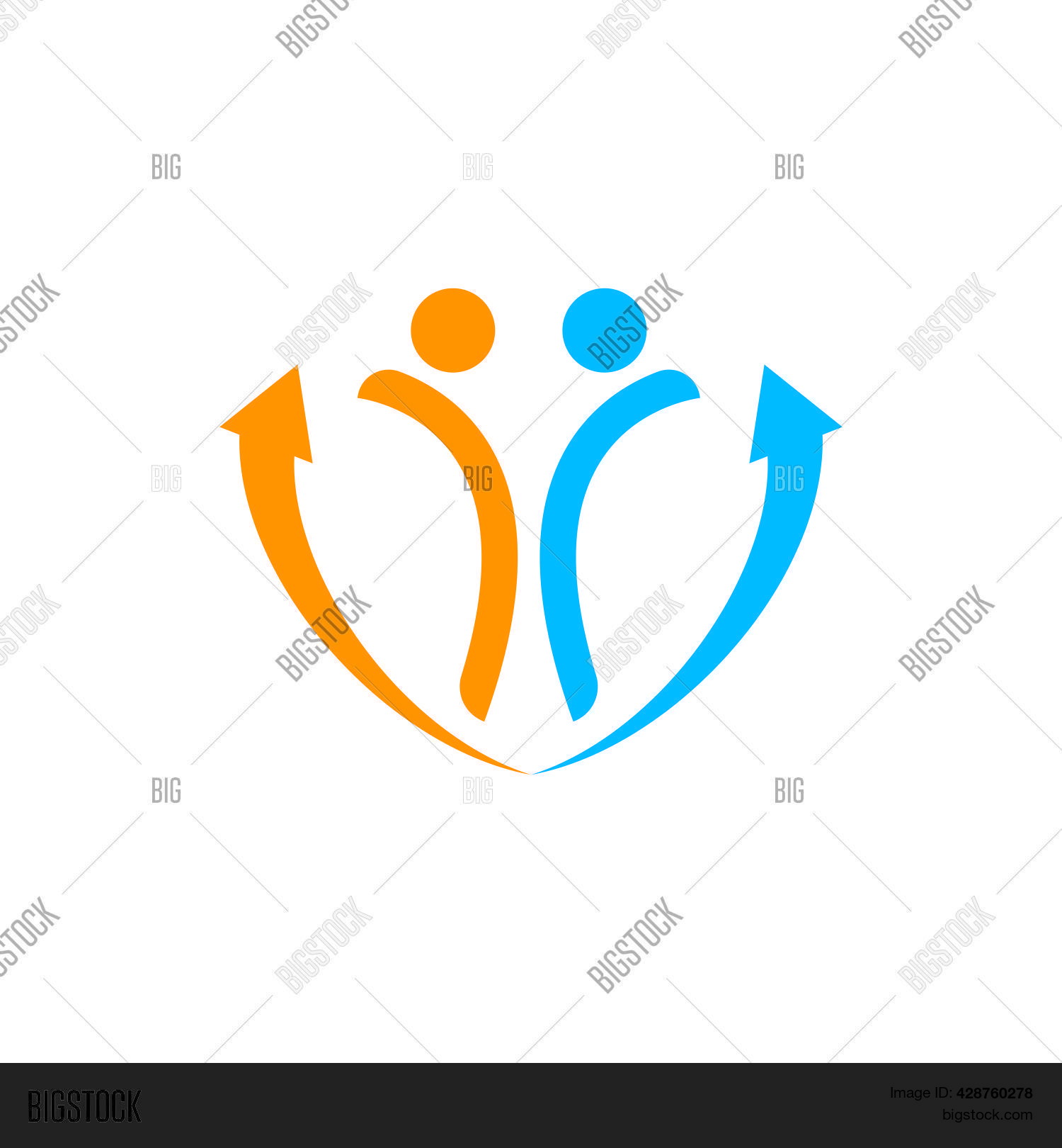 Arrow People Icon Vector & Photo (Free Trial) | Bigstock