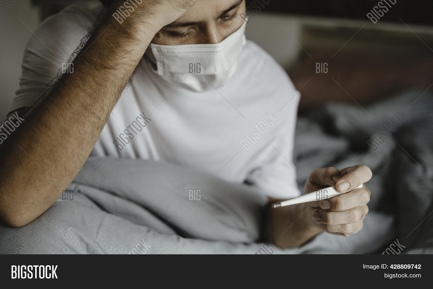 Asian Sick Man Wearing Image & Photo (Free Trial) | Bigstock