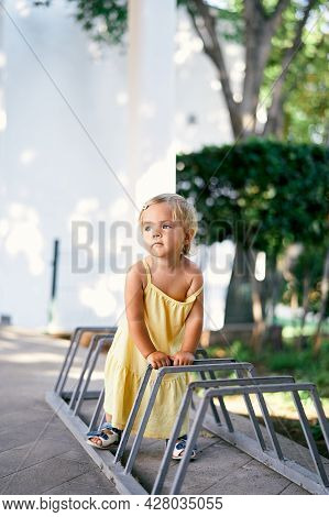 Little Girl Leans On Image & Photo (Free Trial) | Bigstock